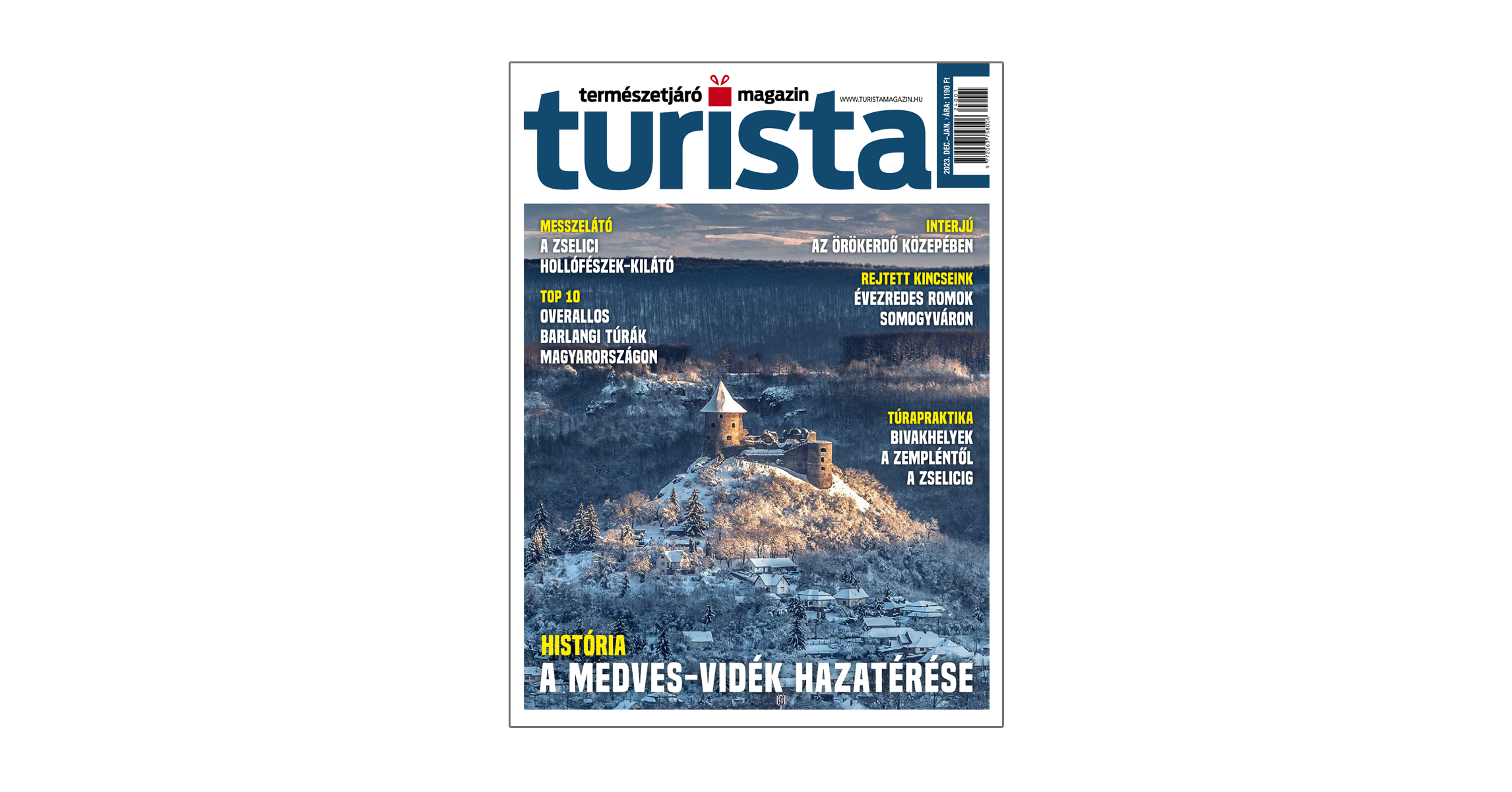 Turista Magazin digitális 2023.december - 2024.január szám - 2023 évi számok - TuristaShop